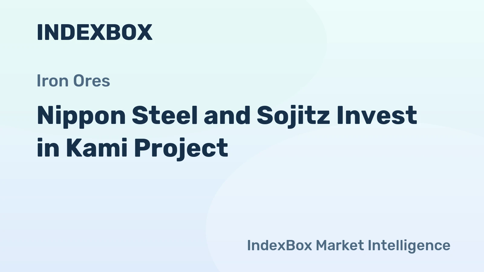 Nippon Steel and Sojitz Invest in Kami Project
