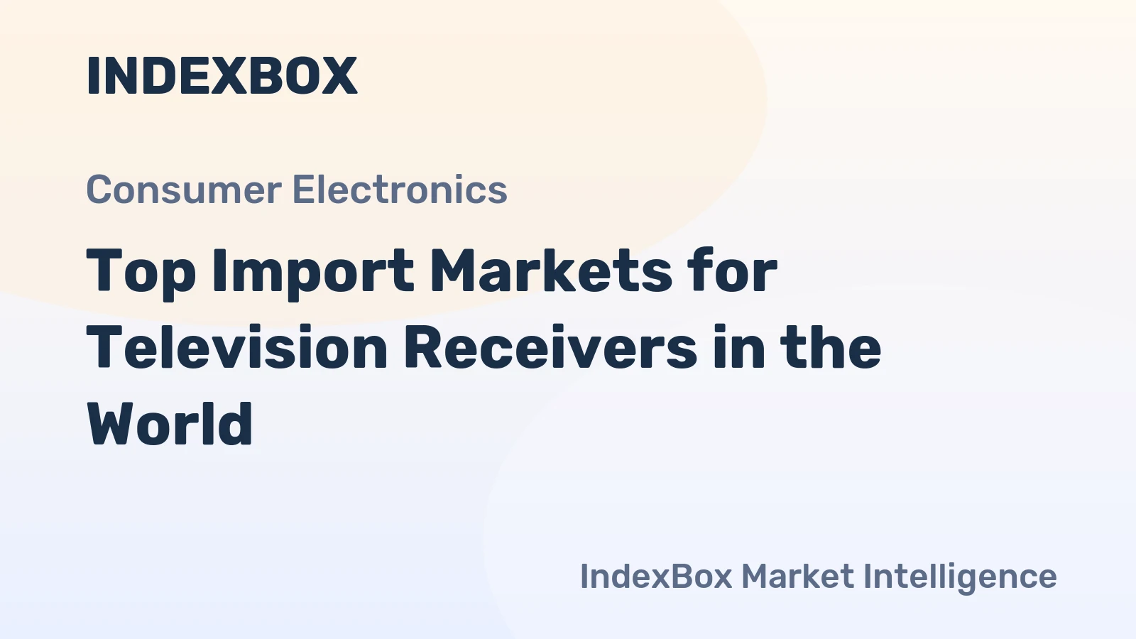 Top Import Markets for Television Receivers in the World