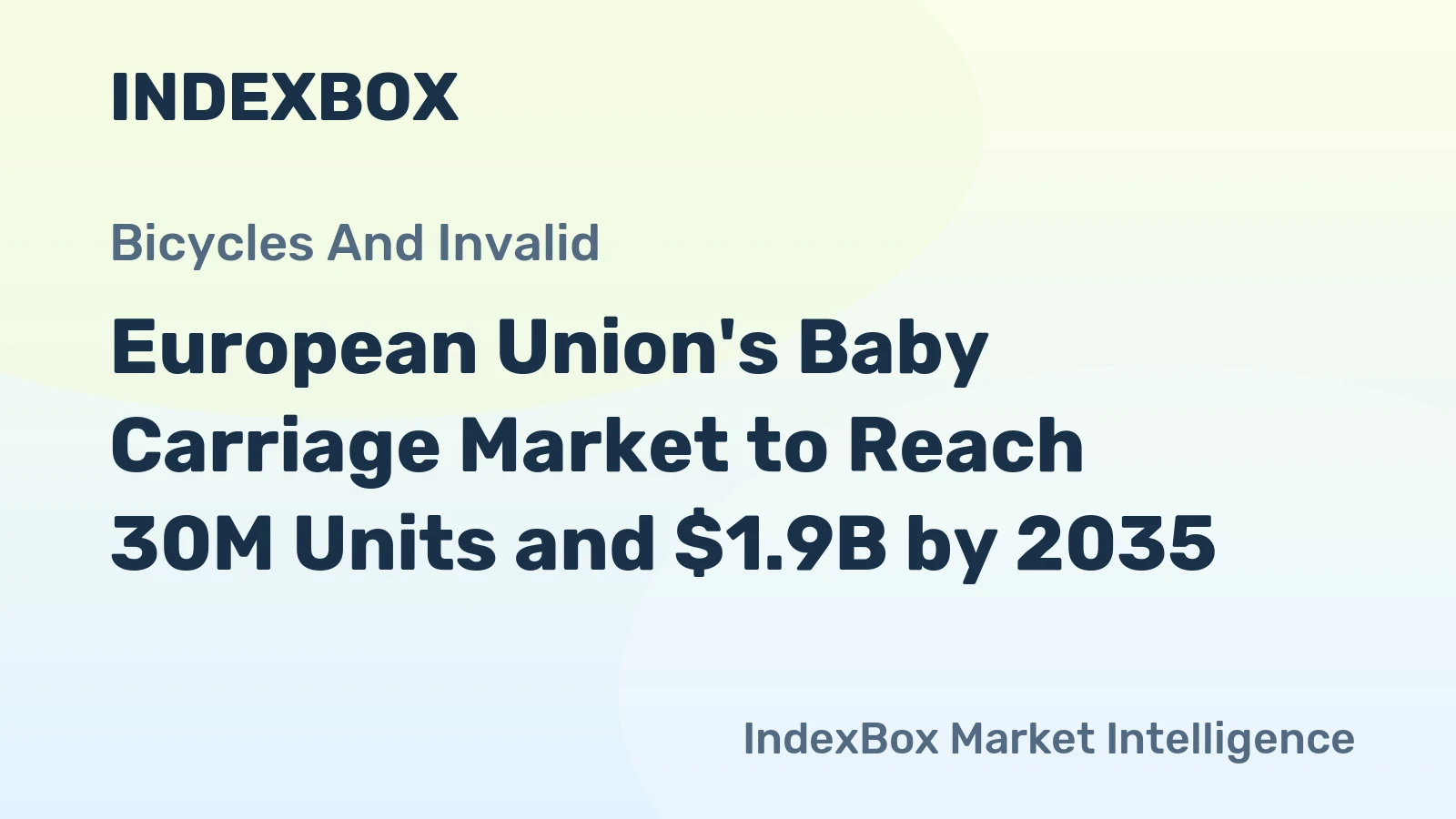 European Union's Baby Carriage Market to Reach 30M Units and $1.9B by 2035