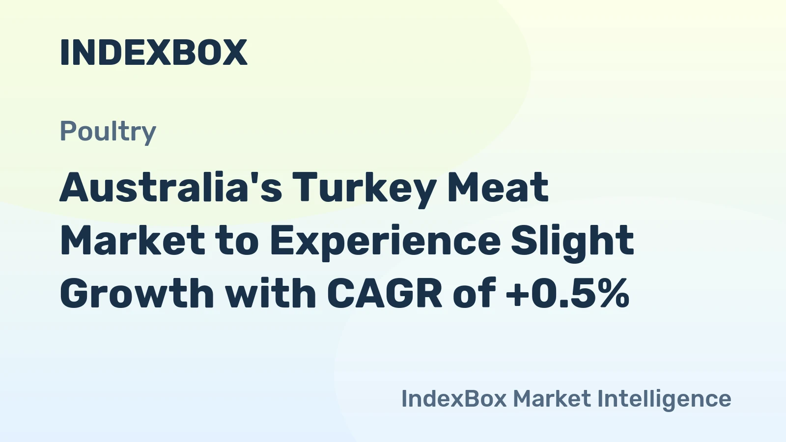 Australia's Turkey Meat Market to Experience Slight Growth with CAGR of +0.5%
