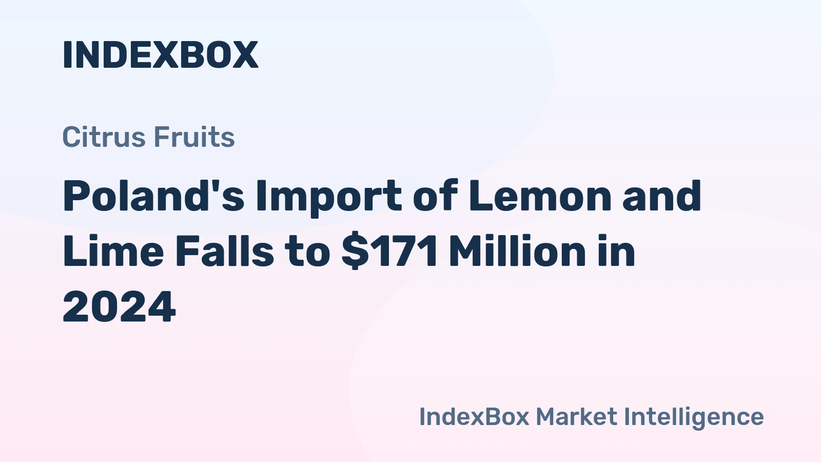 Poland's Import of Lemon and Lime Falls to $171 Million in 2024