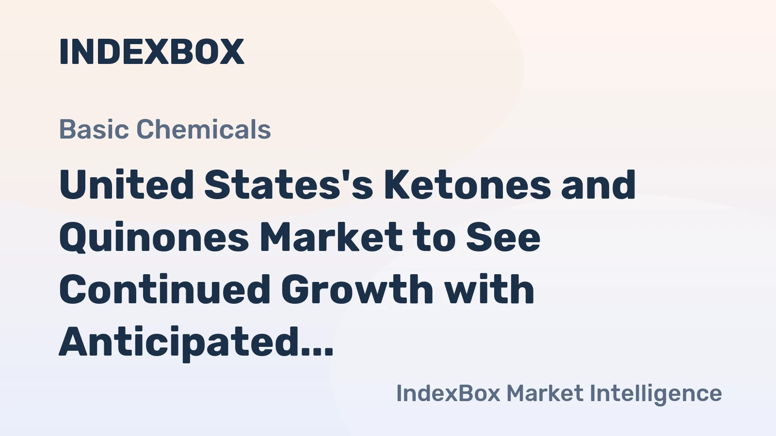 United States's Ketones and Quinones Market to See Continued Growth with Anticipated CAGR of +1.2% by 2035
