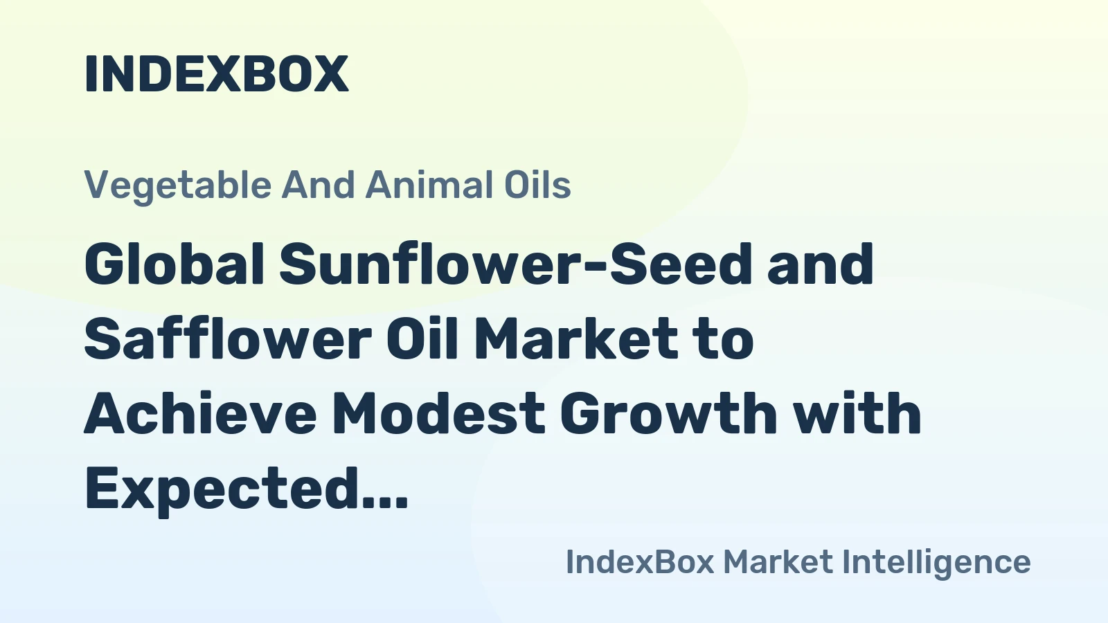 Global Sunflower-Seed and Safflower Oil Market to Achieve Modest Growth with Expected CAGR of +1.2% from 2024-2035