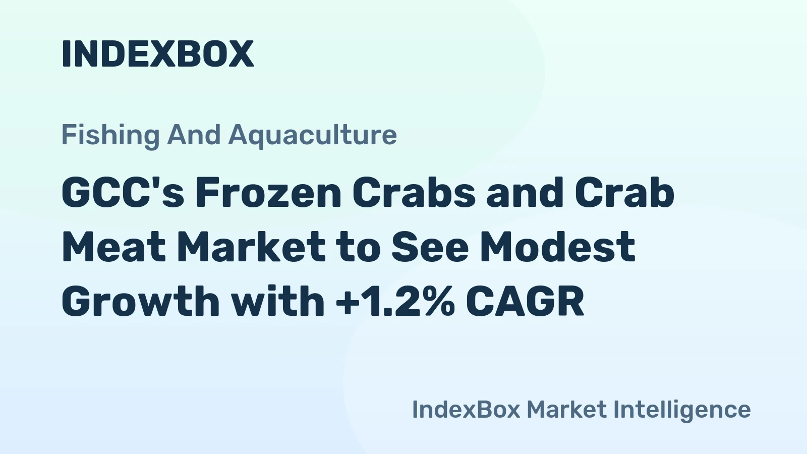 GCC's Frozen Crabs and Crab Meat Market to See Modest Growth with +1.2% CAGR