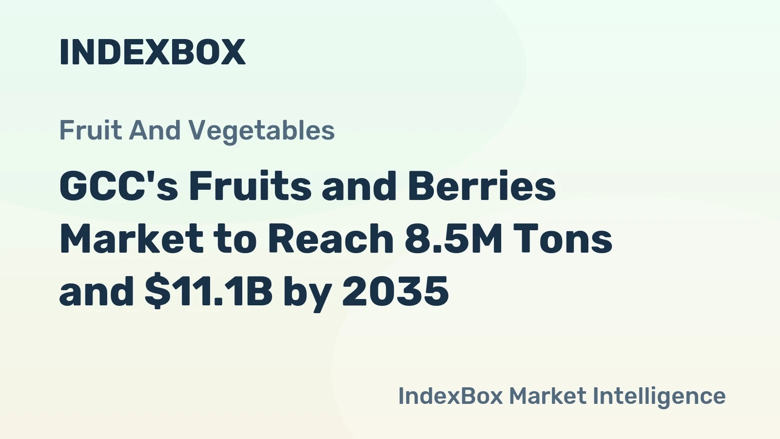 GCC's Fruits and Berries Market to Reach 8.5M Tons and $11.1B by 2035