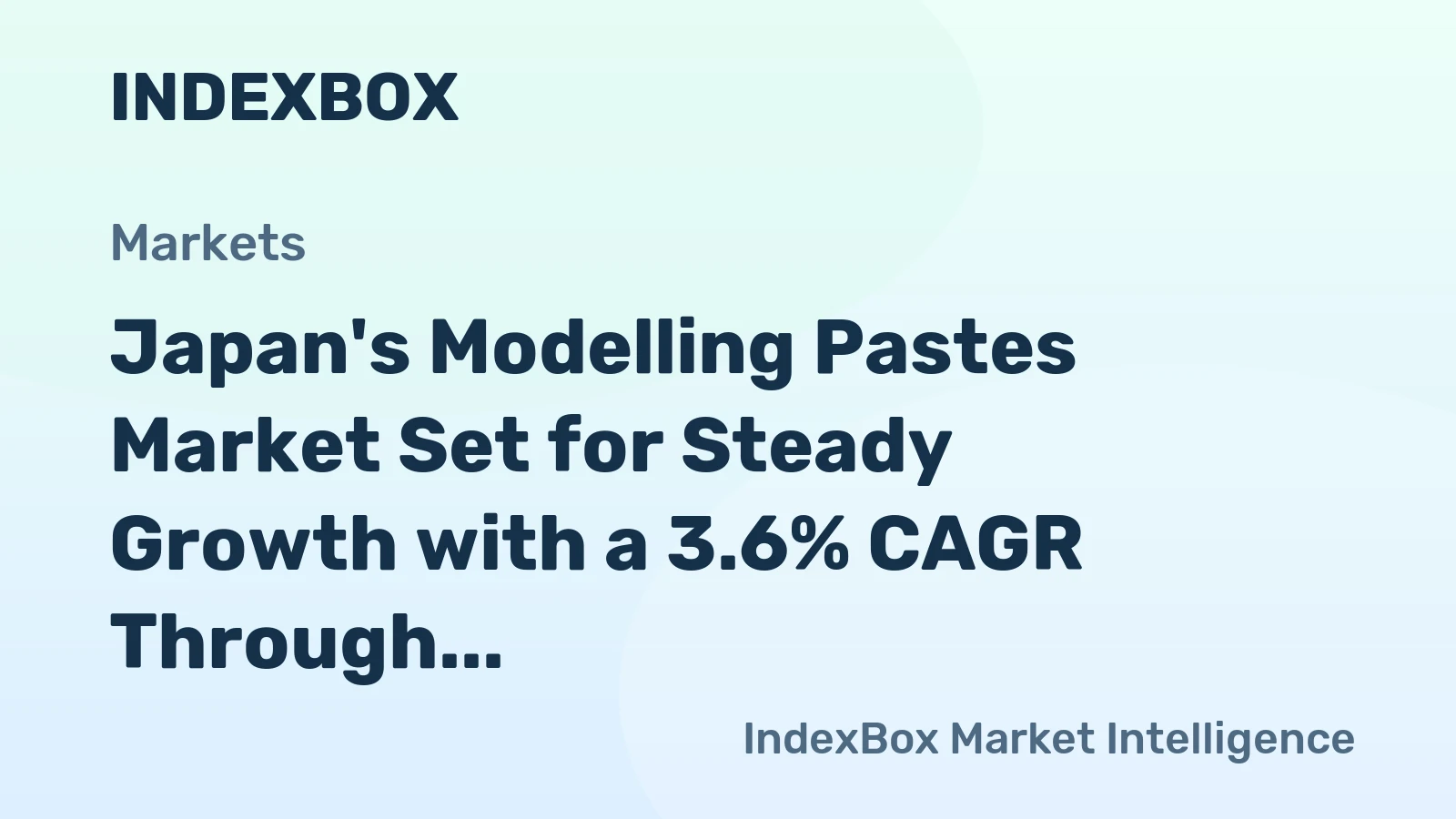 Japan's Modelling Pastes Market Set for Steady Growth with a 3.6% CAGR Through 2035