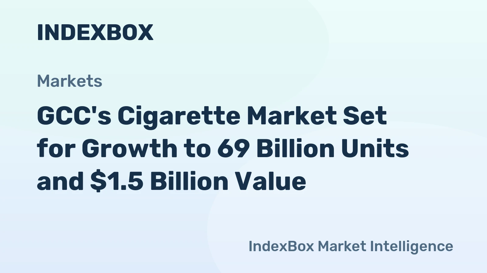 GCC's Cigarette Market Set for Growth to 69 Billion Units and $1.5 Billion Value