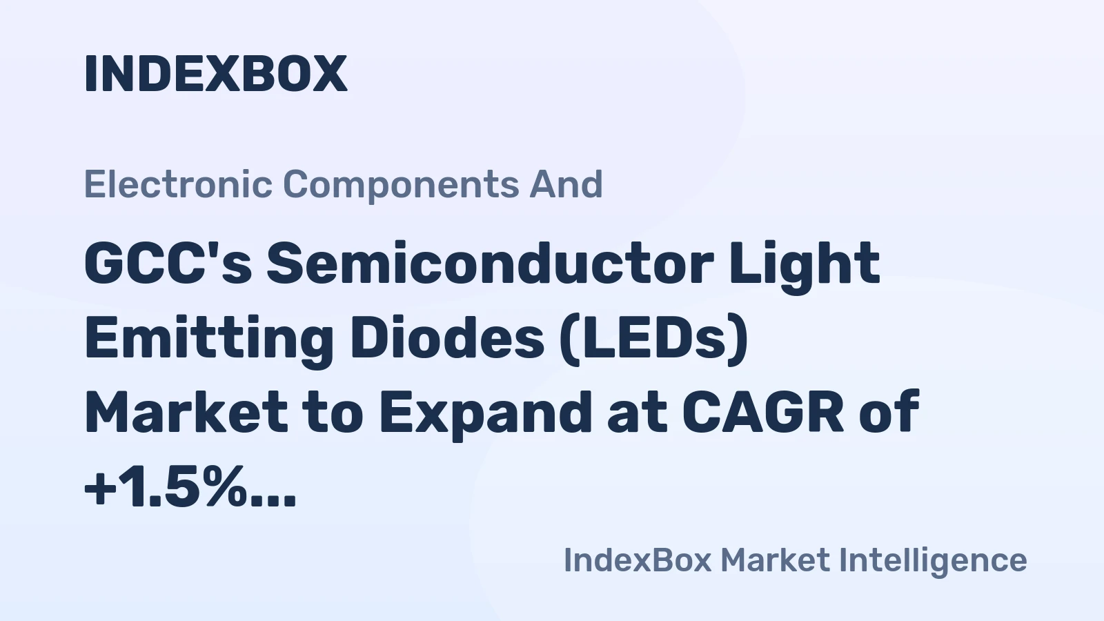 GCC's Semiconductor Light Emitting Diodes (LEDs) Market to Expand at CAGR of +1.5% Through 2035