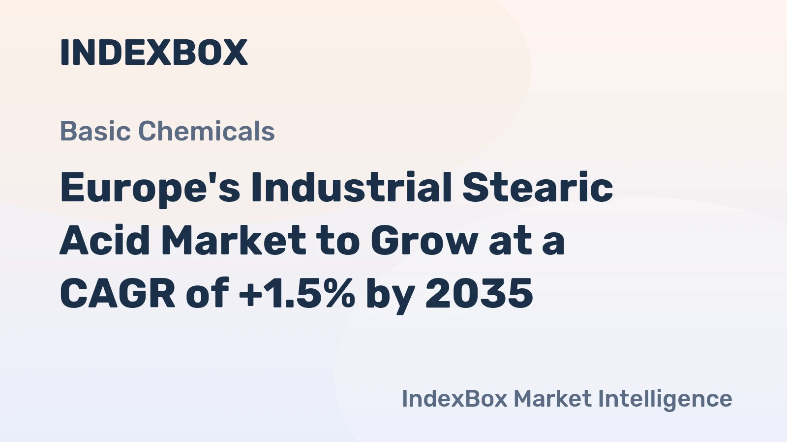 Europe's Industrial Stearic Acid Market to Grow at a CAGR of +1.5% by 2035