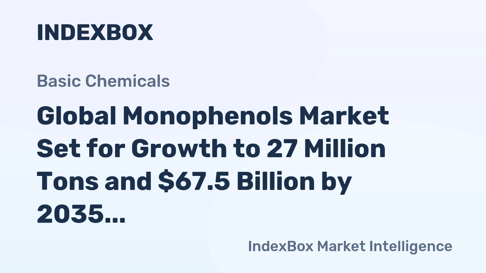 Global Monophenols Market Set for Growth to 27 Million Tons and $67.5 Billion by 2035