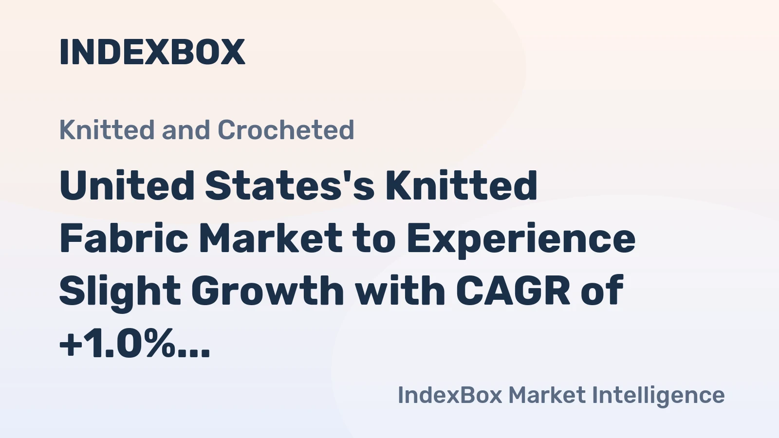 United States's Knitted Fabric Market to Experience Slight Growth with CAGR of +1.0% in Volume but Decrease by -9.0% in Value from 2024 to 2035