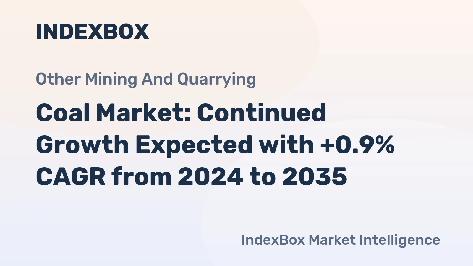 Coal Market: Continued Growth Expected with +0.9% CAGR from 2024 to 2035