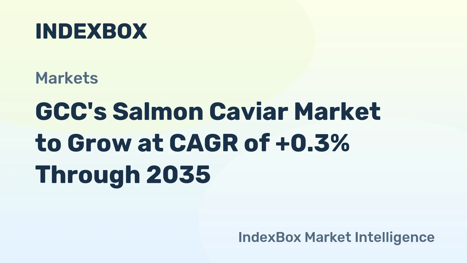 GCC's Salmon Caviar Market to Grow at CAGR of +0.3% Through 2035