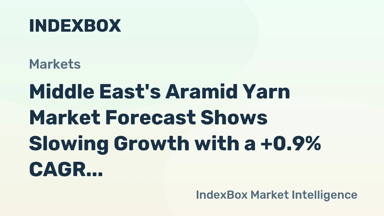 Middle East's Aramid Yarn Market Forecast Shows Slowing Growth with a +0.9% CAGR in Value to 2035
