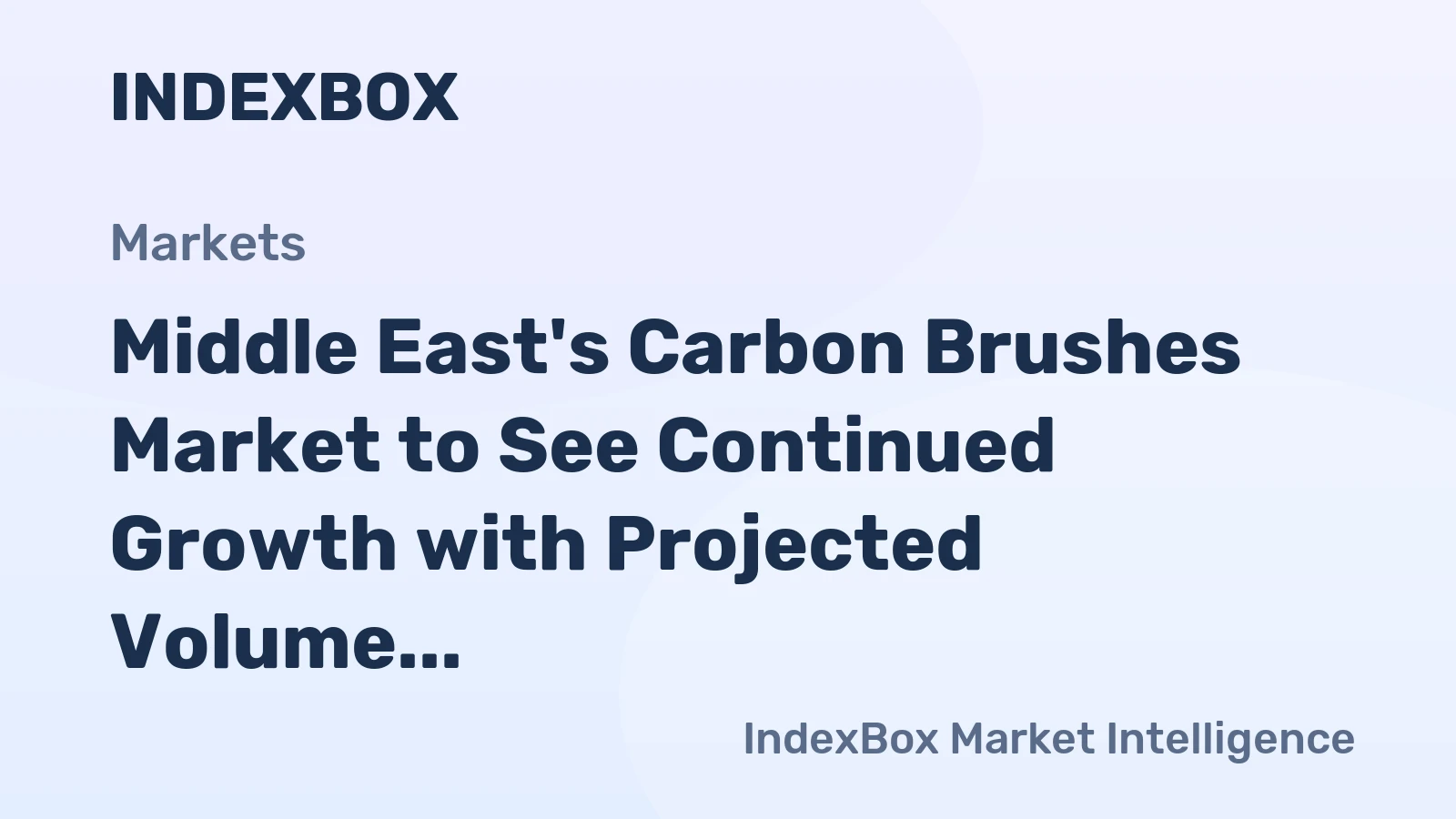Middle East's Carbon Brushes Market to See Continued Growth with Projected Volume of 3K tons and Value of $194M by 2035