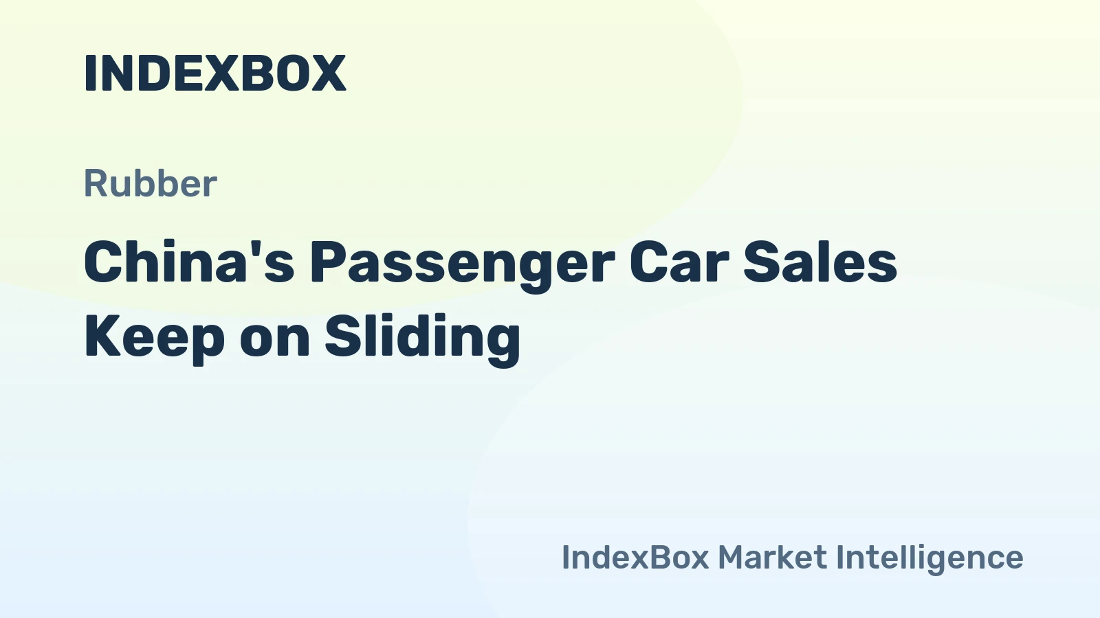 China's Passenger Car Sales Keep on Sliding