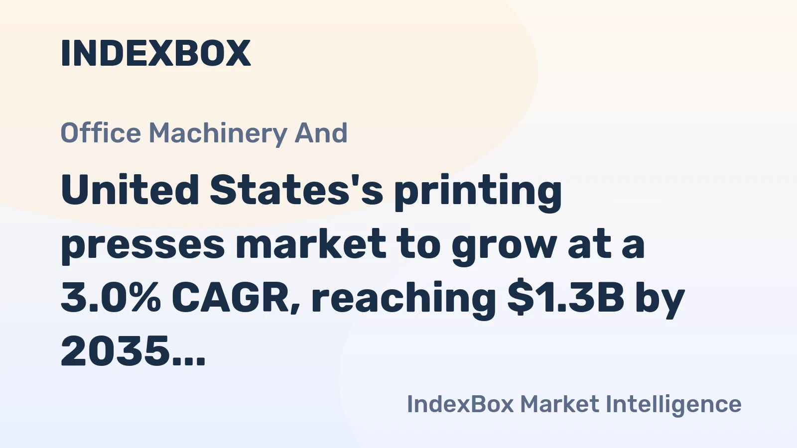 United States's printing presses market to grow at a 3.0% CAGR, reaching $1.3B by 2035, driven by sustained demand.