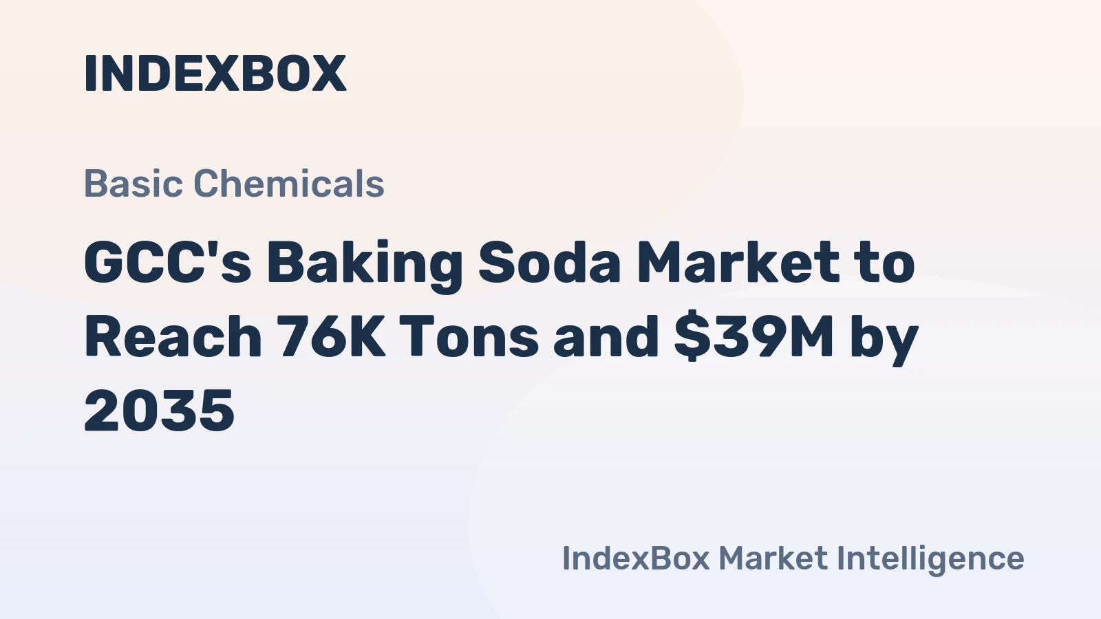 GCC's Baking Soda Market to Reach 76K Tons and $39M by 2035