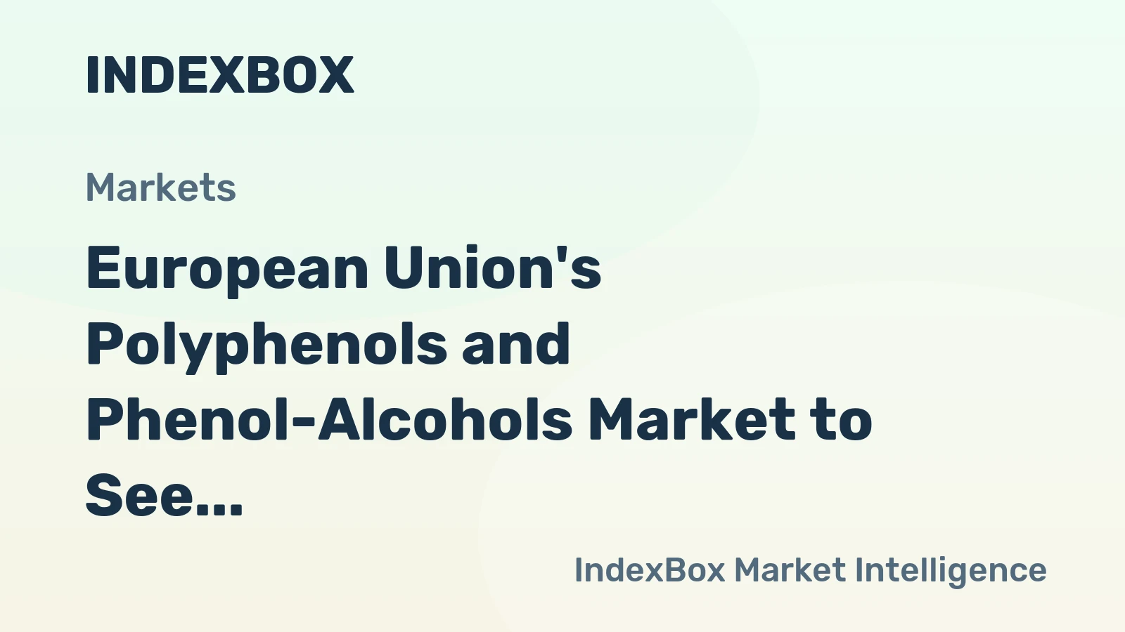 European Union's Polyphenols and Phenol-Alcohols Market to See Modest Growth with CAGR of +1.9% from 2024 to 2035