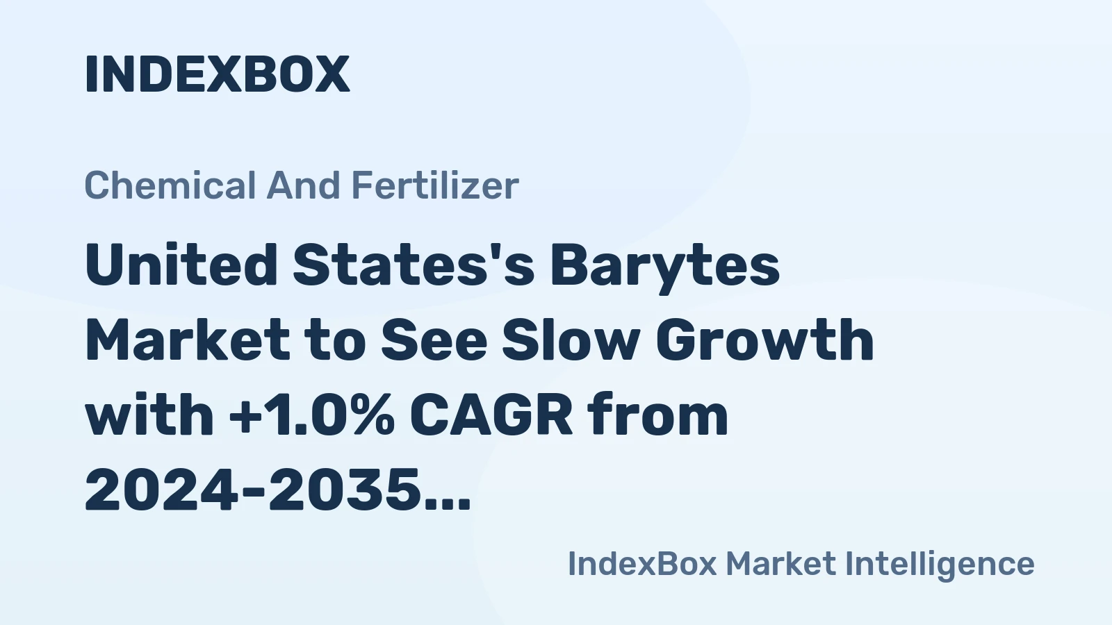 United States's Barytes Market to See Slow Growth with +1.0% CAGR from 2024-2035