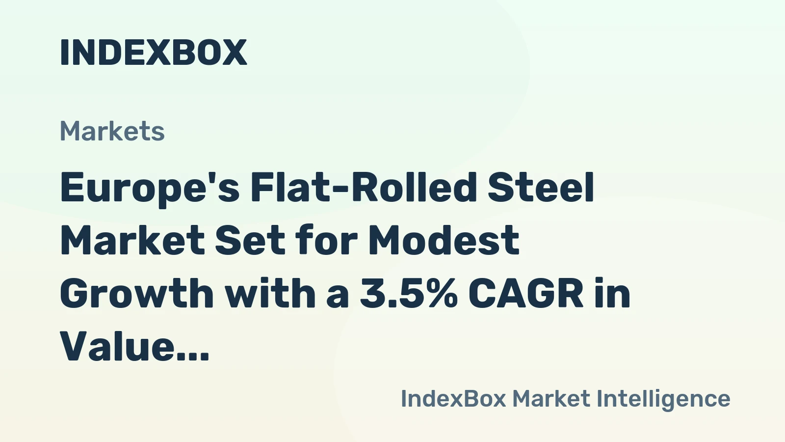 Europe's Flat-Rolled Steel Market Set for Modest Growth with a 3.5% CAGR in Value Through 2035