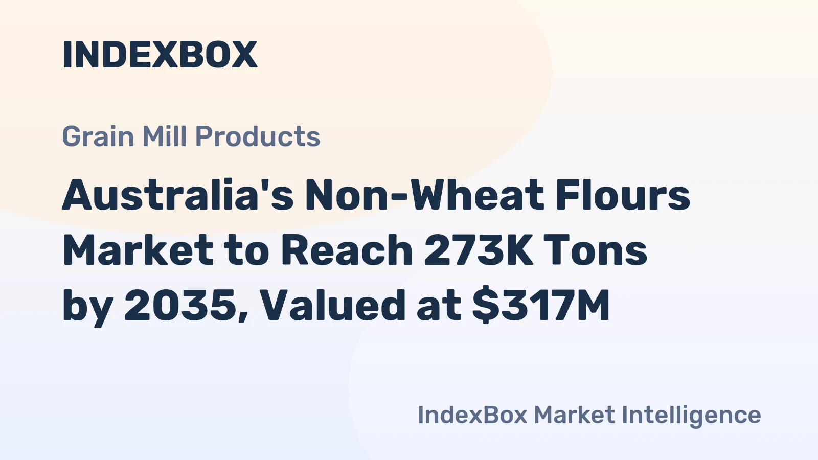 Australia's Non-Wheat Flours Market to Reach 273K Tons by 2035, Valued at $317M