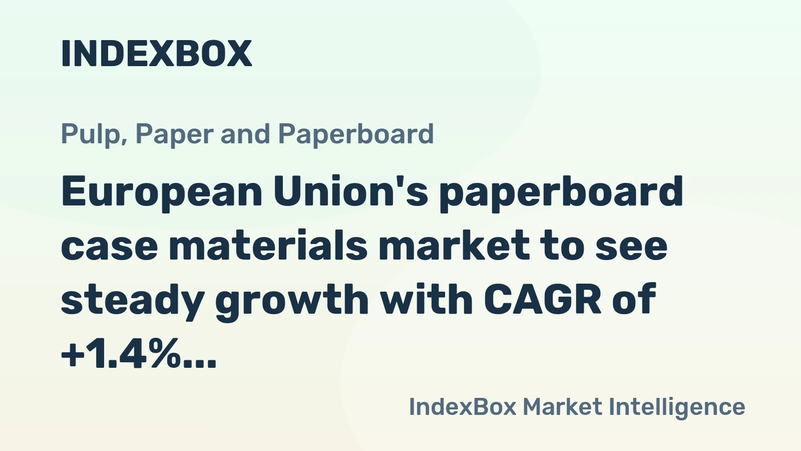European Union's paperboard case materials market to see steady growth with CAGR of +1.4% from 2024 to 2035