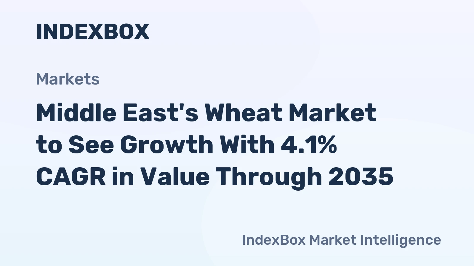 Middle East's Wheat Market to See Growth With 4.1% CAGR in Value Through 2035
