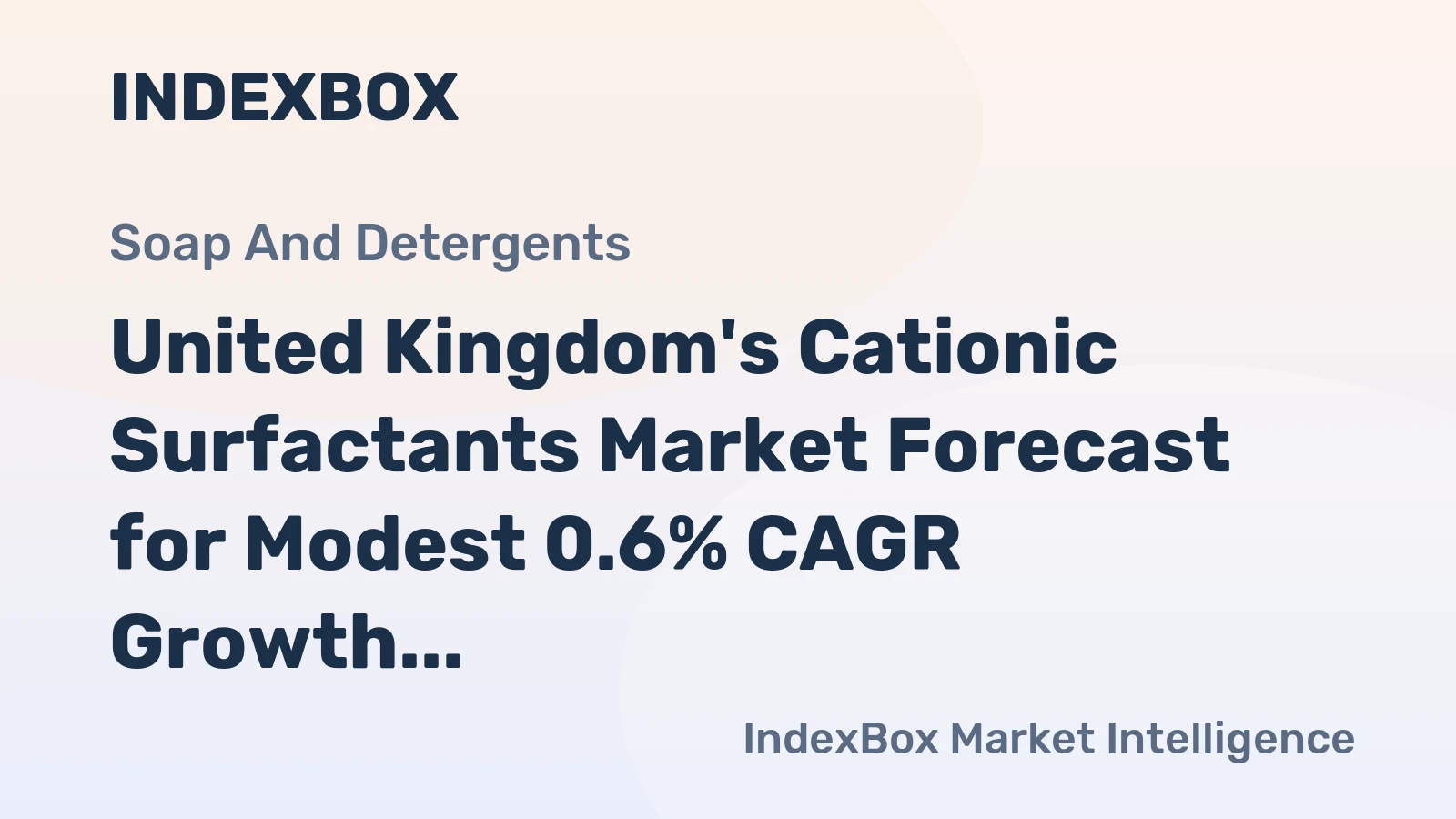 United Kingdom's Cationic Surfactants Market Forecast for Modest 0.6% CAGR Growth Through 2035