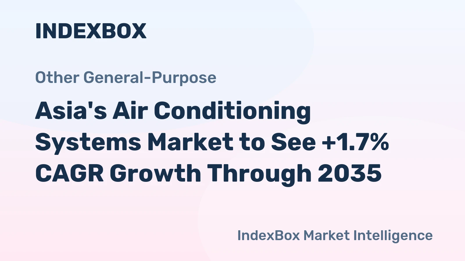 Asia's Air Conditioning Systems Market to See +1.7% CAGR Growth Through 2035