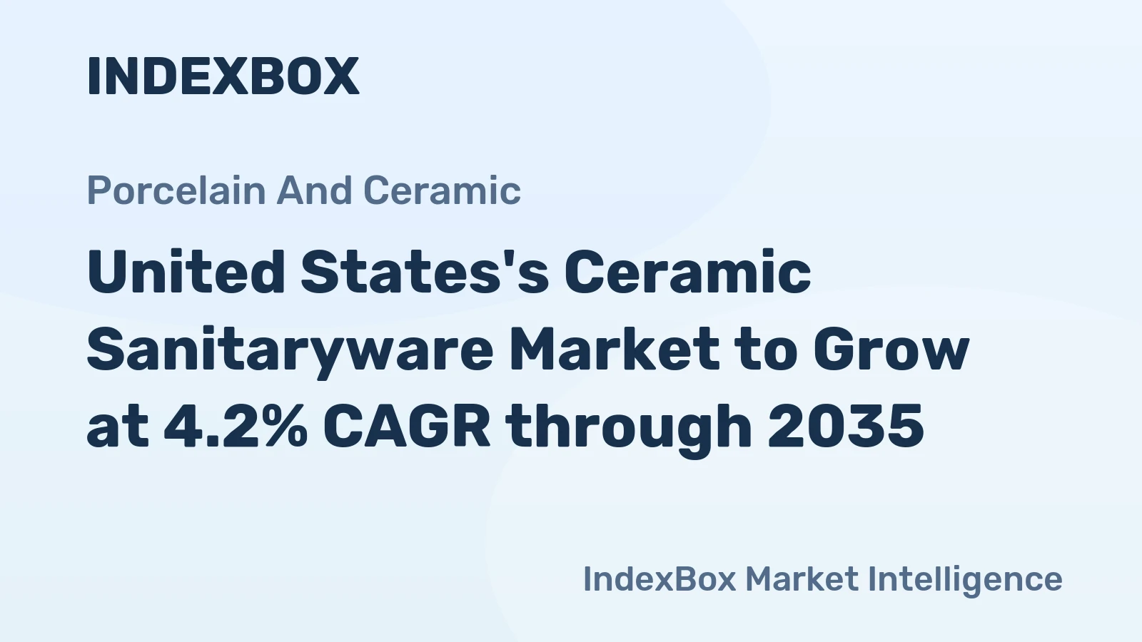United States's Ceramic Sanitaryware Market to Grow at 4.2% CAGR through 2035