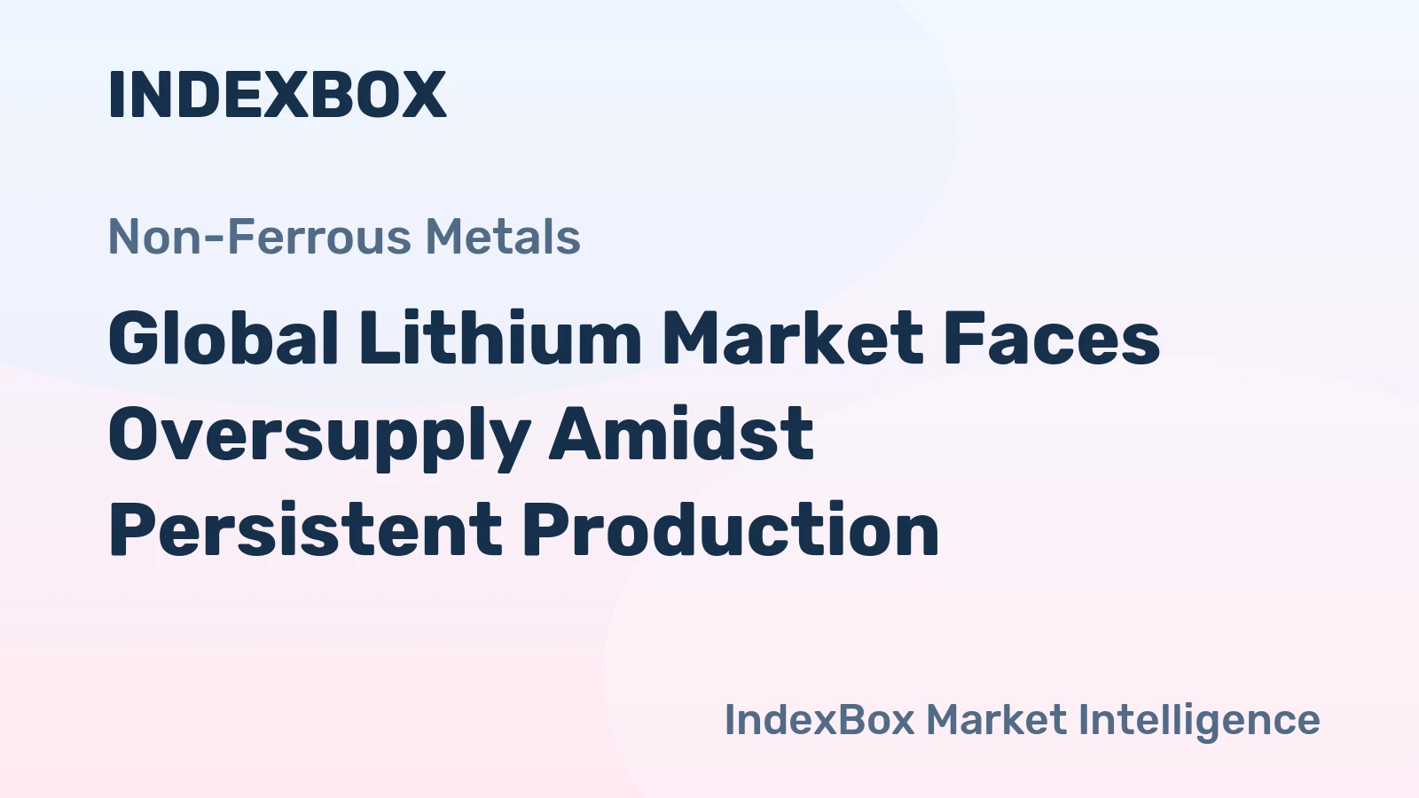 Global Lithium Market Faces Oversupply Amidst Persistent Production