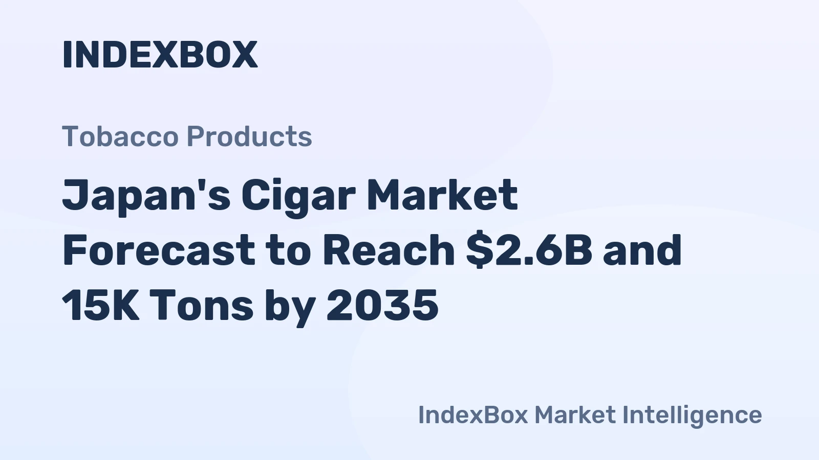 Japan's Cigar Market Forecast to Reach $2.6B and 15K Tons by 2035