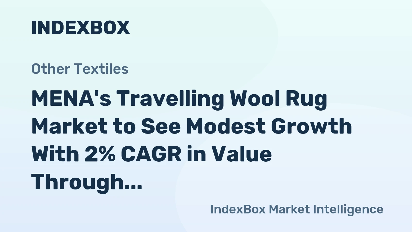 MENA's Travelling Wool Rug Market to See Modest Growth With 2% CAGR in Value Through 2035