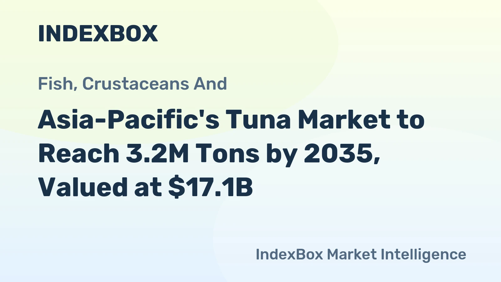 Asia-Pacific's Tuna Market to Reach 3.2M Tons by 2035, Valued at $17.1B
