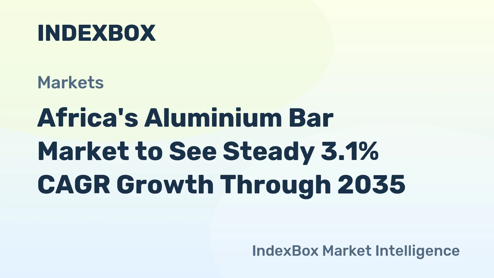 Africa's Aluminium Bar Market to See Steady 3.1% CAGR Growth Through 2035