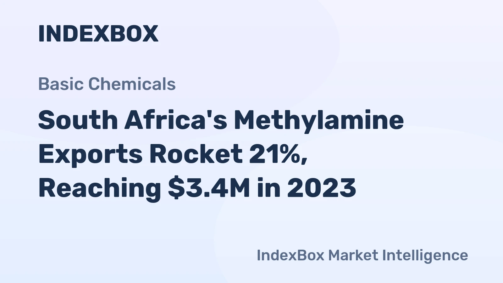 South Africa's Methylamine Exports Rocket 21%, Reaching $3.4M in 2023