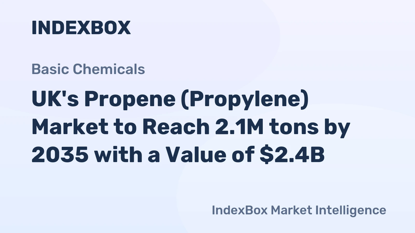 UK's Propene (Propylene) Market to Reach 2.1M tons by 2035 with a Value of $2.4B
