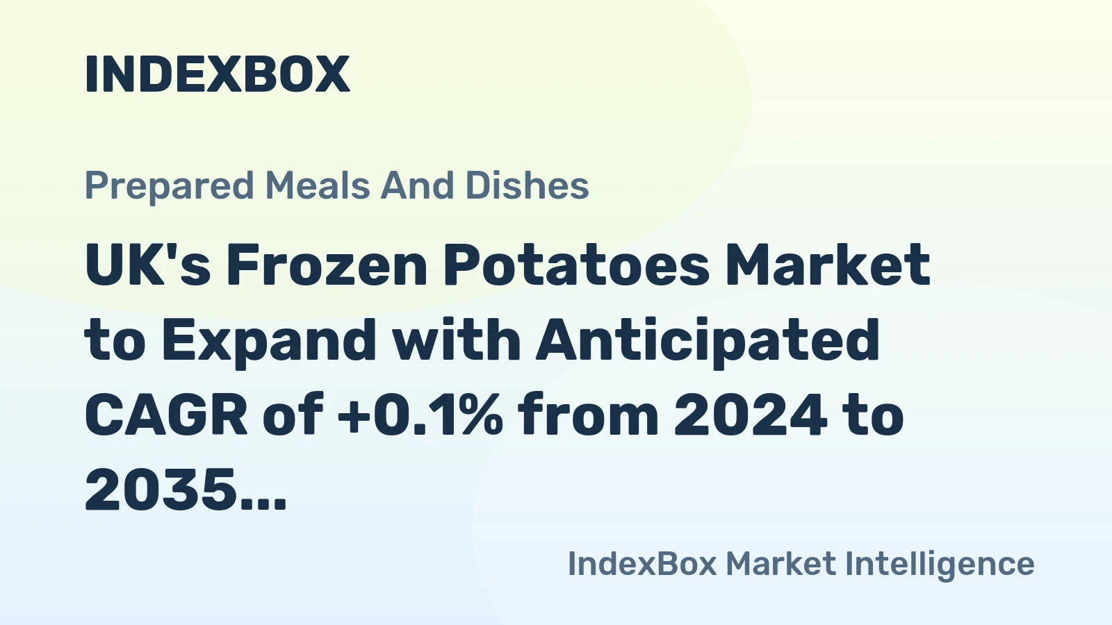 UK's Frozen Potatoes Market to Expand with Anticipated CAGR of +0.1% from 2024 to 2035