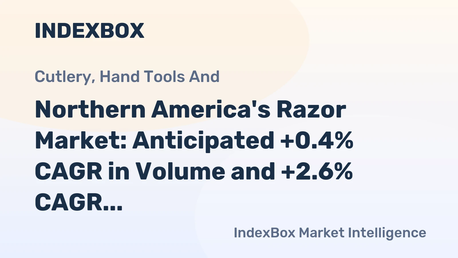 Northern America's Razor Market: Anticipated +0.4% CAGR in Volume and +2.6% CAGR in Value by 2035
