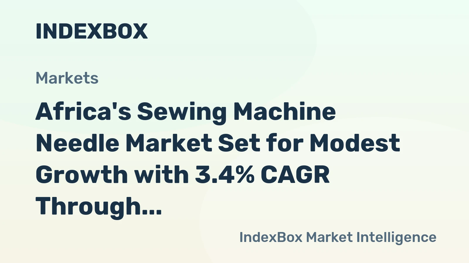 Africa's Sewing Machine Needle Market Set for Modest Growth with 3.4% CAGR Through 2035
