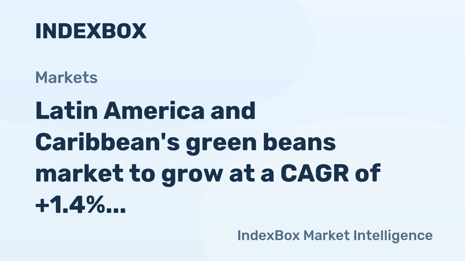 Latin America and Caribbean's green beans market to grow at a CAGR of +1.4% between 2024-2035, reaching 305K tons.