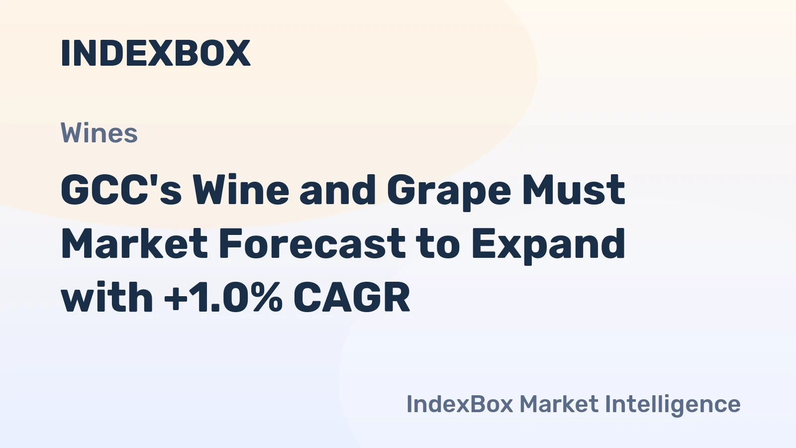 GCC's Wine and Grape Must Market Forecast to Expand with +1.0% CAGR
