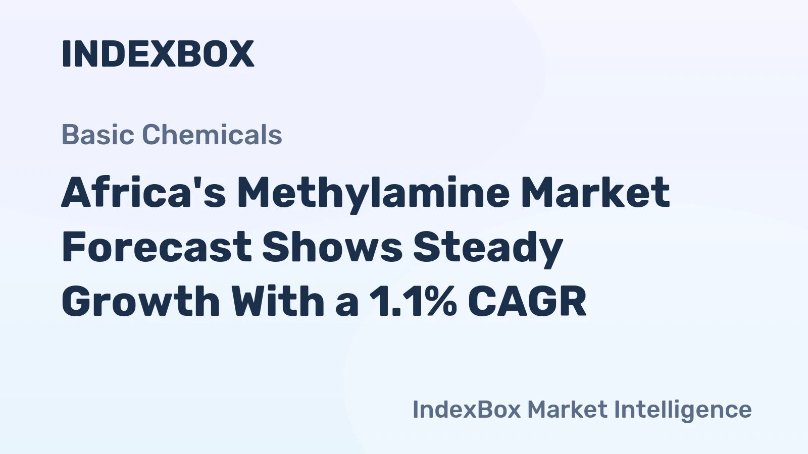 Africa's Methylamine Market Forecast Shows Steady Growth With a 1.1% CAGR