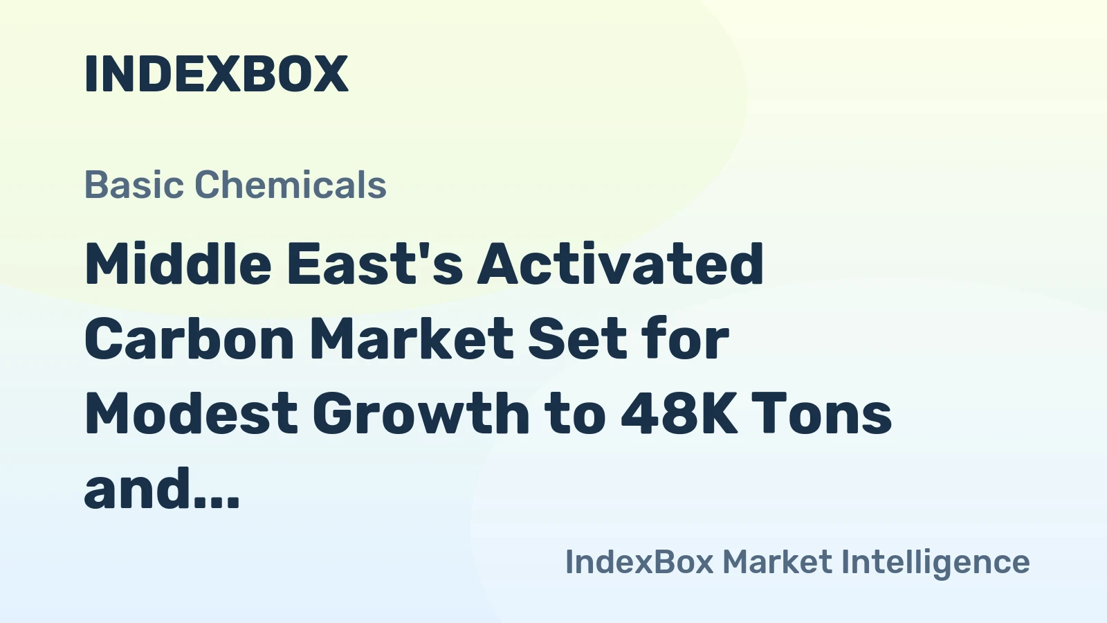 Middle East's Activated Carbon Market Set for Modest Growth to 48K Tons and $101M by 2035