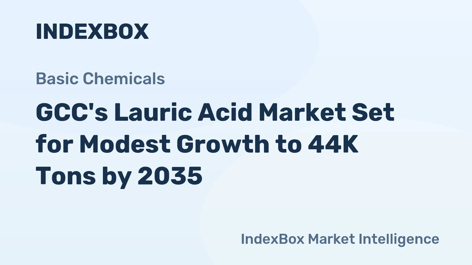 GCC's Lauric Acid Market Set for Modest Growth to 44K Tons by 2035