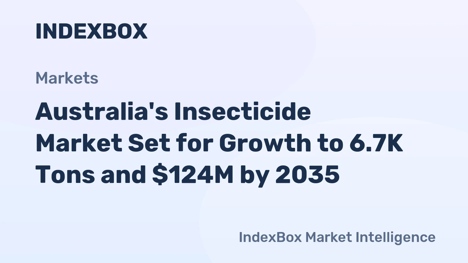 Australia's Insecticide Market Set for Growth to 6.7K Tons and $124M by 2035