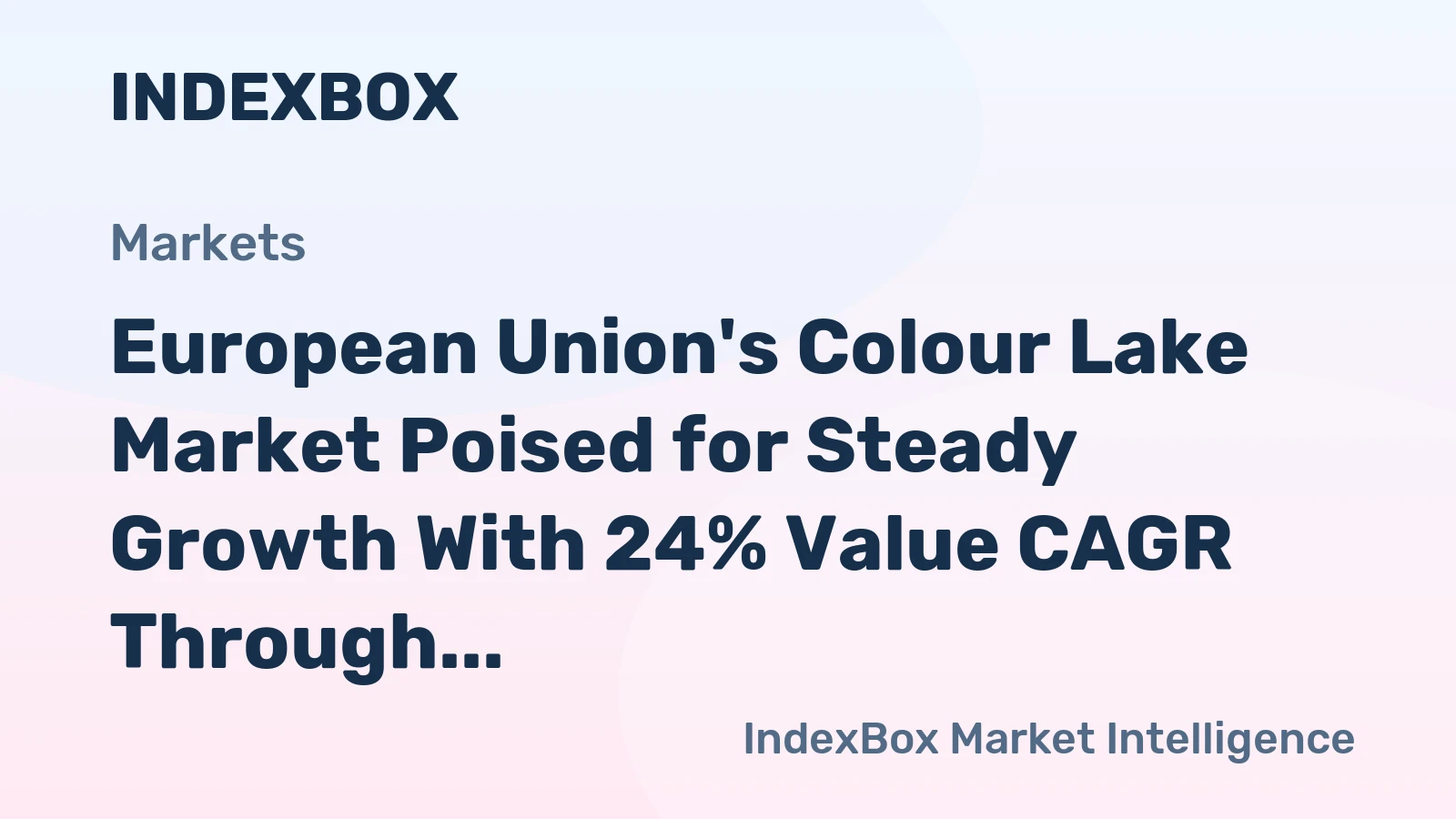European Union's Colour Lake Market Poised for Steady Growth With 24% Value CAGR Through 2035