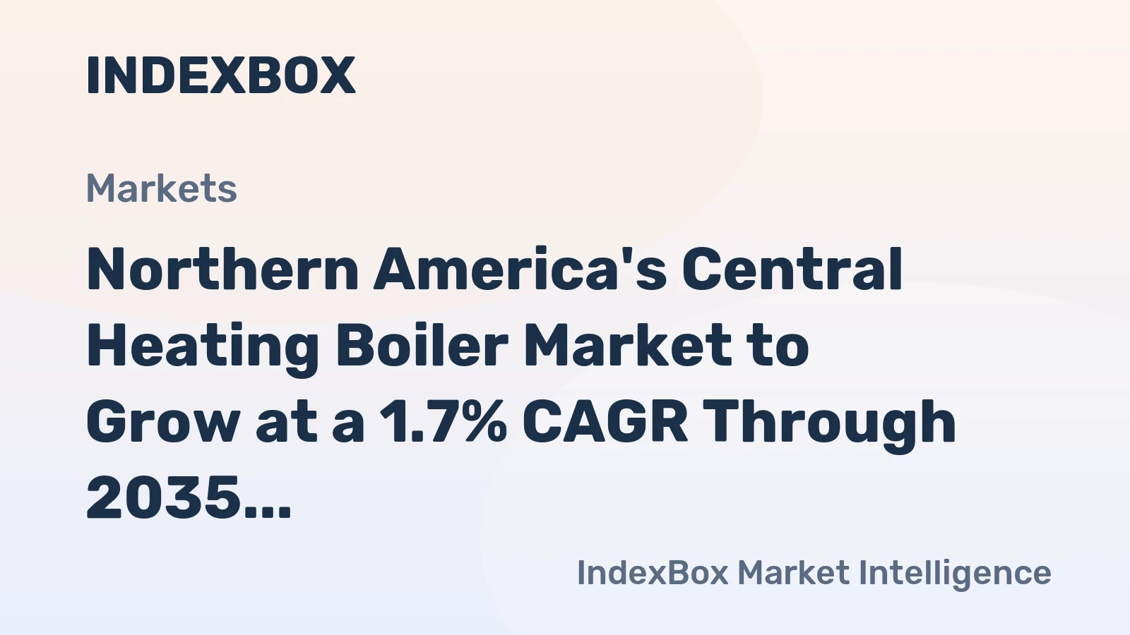 Northern America's Central Heating Boiler Market to Grow at a 1.7% CAGR Through 2035