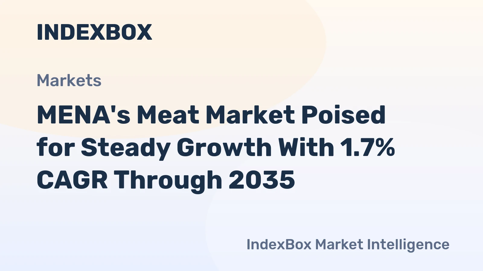 MENA's Meat Market Poised for Steady Growth With 1.7% CAGR Through 2035